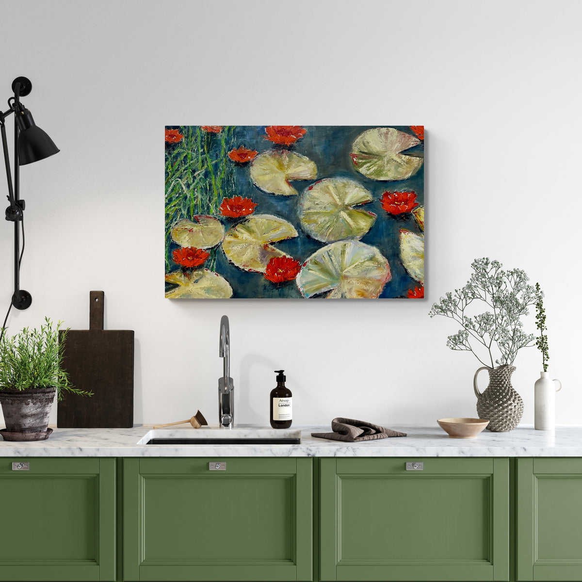 "Lilium and Vermilion" by Charissa Smith, Oil on Canvas – LagunaART.com ...