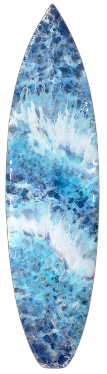 Surfboard Artwork by C. Johnson, Mixed Media – LagunaART.com gallery