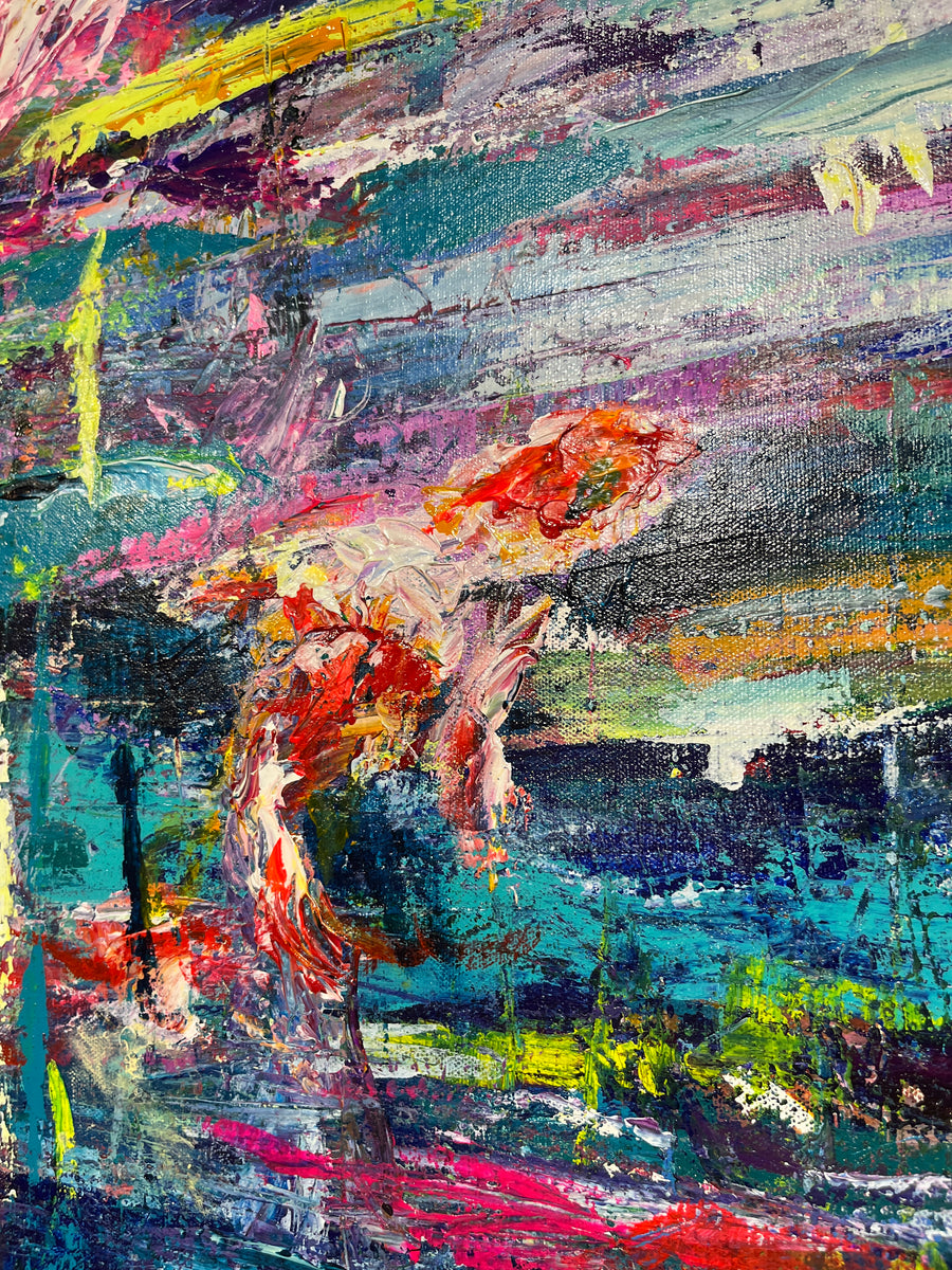 "Koi Lilium" by Charissa Smith, Oil on Canvas – LagunaART.com gallery