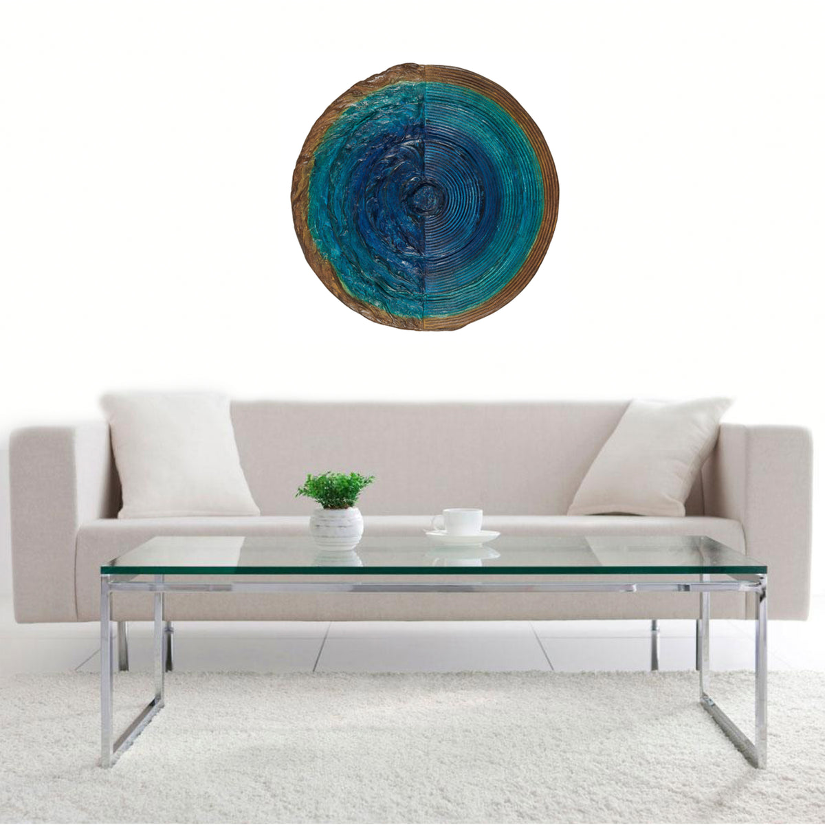 “Intention Wheel Patina” By Laura Anderson, Liquid Metal & Patina ...