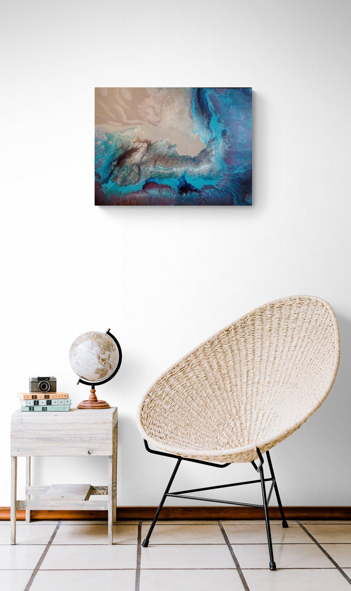 "Tsunami Surge" by Shae Price, Acrylic, Sealed with Resin in Canvas ...