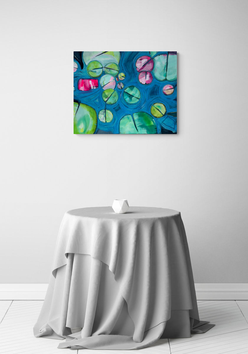 "Floating" by Sarah Capps, Acrylic on Canvas – LagunaART.com gallery