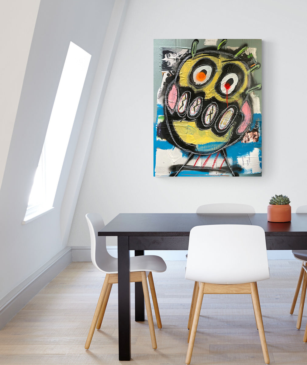 "Flea" by Tony Pharo, Mixed Media on Cardboard – LagunaART.com gallery