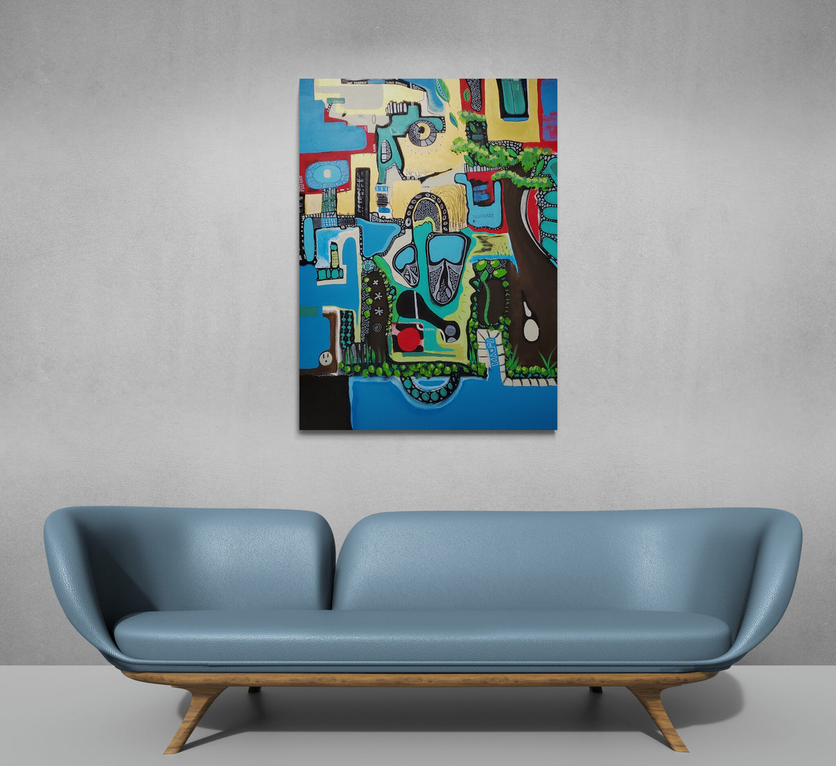 "Untitled" by Kepher, Acrylic on Canvas – LagunaART.com gallery