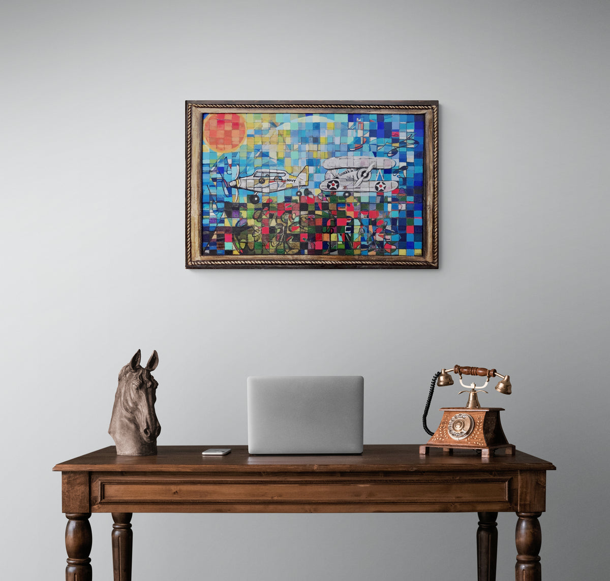 "El Toro/ Great Park Still Life" by Anna P. Sutton, Mixed Media on Woo ...