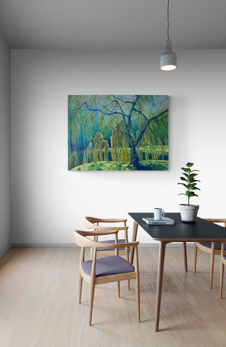 “Willow's Calm” By Rebecca Robb, Oil on Canvas – LagunaART.com gallery
